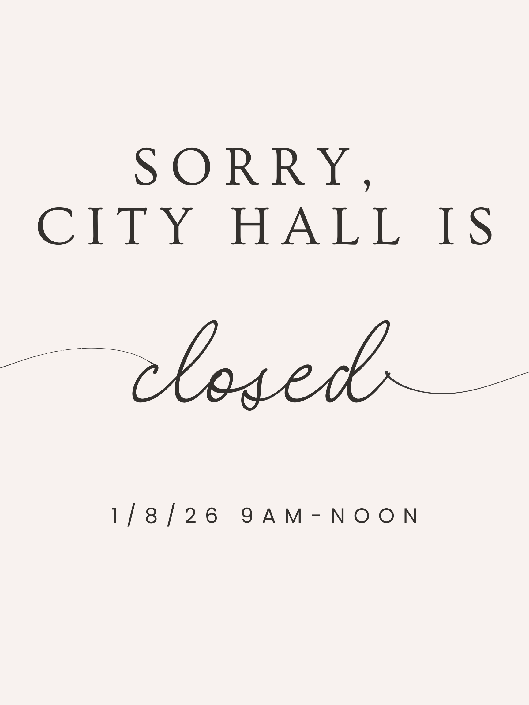 City Hall is Closed | Maple Plain, MN